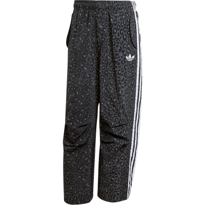 Adidas/阿迪达斯官方正品三叶草男士豹纹印花宽松复古长裤JV7564
