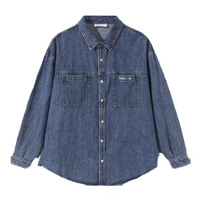 秋冬男女同款牛仔衬衫