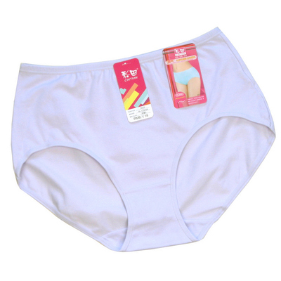 纯棉彩田高腰三角大码女士内裤