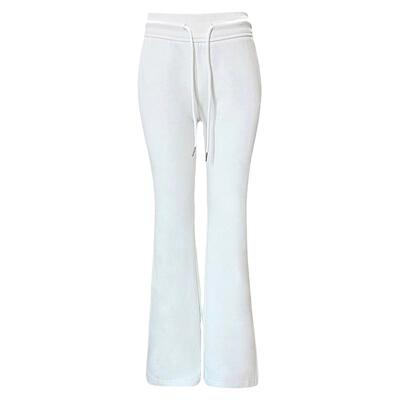 RNBN秋冬白色微喇休闲瑜伽卫裤