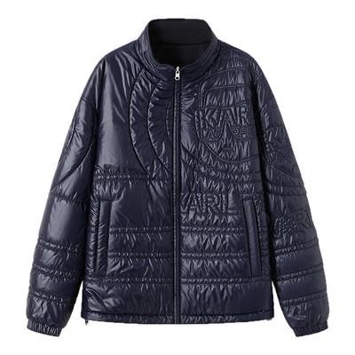 KARL LAGERFELD双面可穿拉链立领短棉服25秋季新品老佛爷男装潮牌