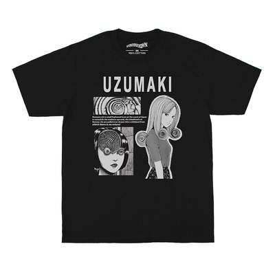旋涡Uzumaki短袖伊藤润二漫画T恤
