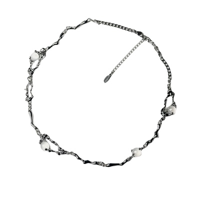 白月光元素项链小众可调节男女