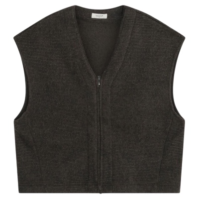 studio CLIP 马甲女2025冬季新款日系简约V领针织无袖上衣592355