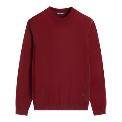 【100%绵羊毛】男士修身针织衫