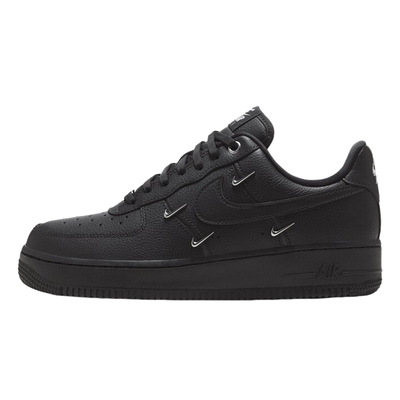 Nike耐克女鞋AIR FORCE 1 AFI黑银四勾 空军一号运动鞋HQ1180-001