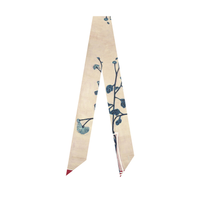 飘带百搭汉服长条窄丝巾常玉油画