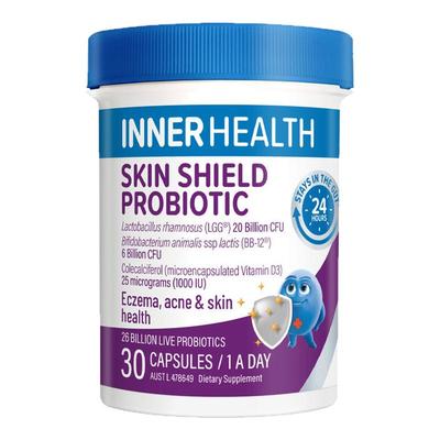 澳洲innerhealth皮肤敏感性体质改善修复改善舒缓肌肤益生菌胶囊