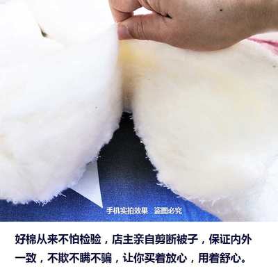新疆棉被妹妹手工春秋冬被加厚保暖10斤长绒棉花被子学生纯棉被芯