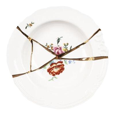 Seletti24k金陶瓷金缮风格餐盘