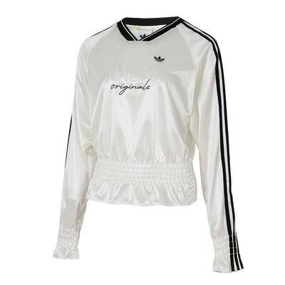 Adidas阿迪达斯三叶草女装2026春季新款复古百搭长袖T恤KS2879