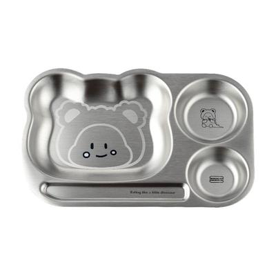 onlycook抗菌304不锈钢儿童餐盘