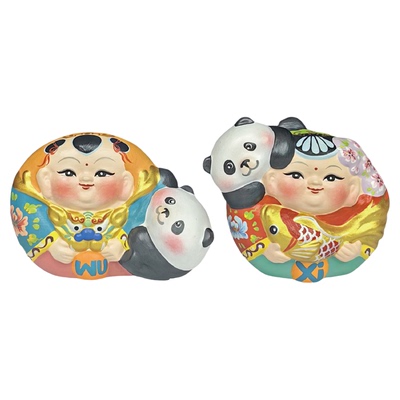 愉悦熊猫可爱治愈摆件生日暖心礼