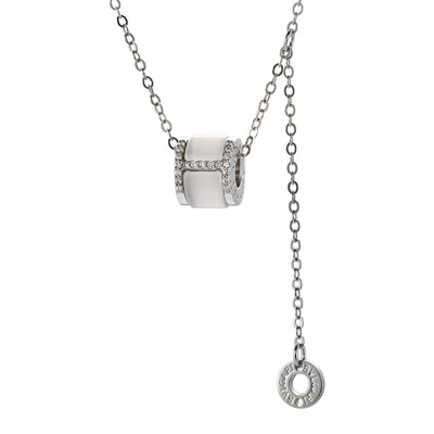 财阀有钱精致感925母贝锁骨链