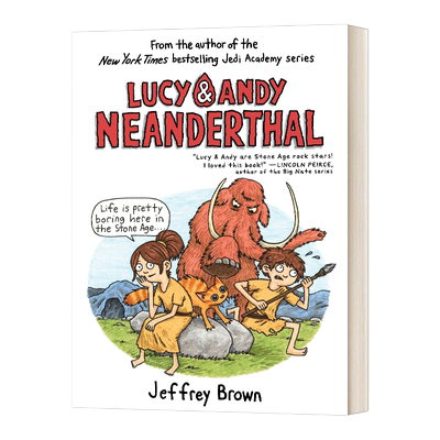 英文原版 Lucy & Andy Neanderthal 露西和安迪章节故事书1 英文版 进口英语原版书籍儿童图书