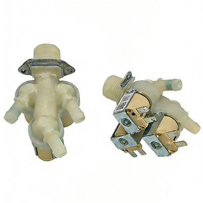 适用美的小天鹅滚筒洗衣机三头FPE005G进水阀一进三出电磁阀全新