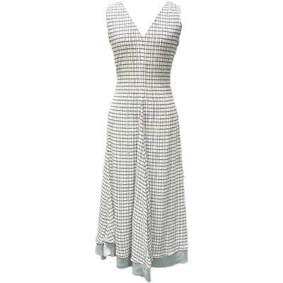 现货jill大姐姐网格轻奢连衣裙