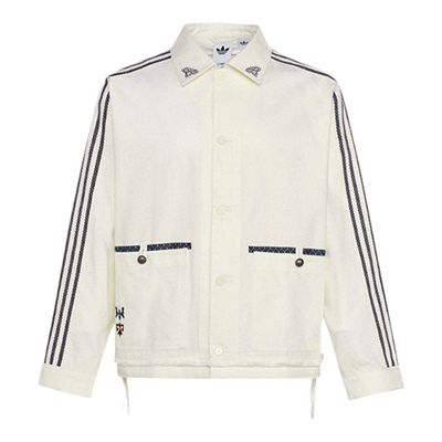 【自营】adidas阿迪达斯三叶草Toc Bai翻领外套男工装夹克 KW5673