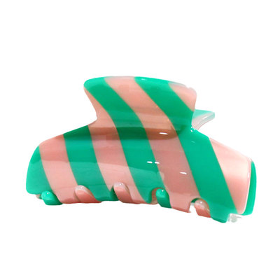 英国Tort条纹复古抓夹网红鲨鱼夹