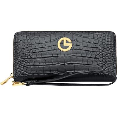 金利来女士长款鳄鱼纹钱包