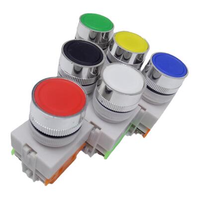 LAY37-11BN自锁复位22mm按钮旋转换X3选择X2蘑菇头M急停ZS开关DN