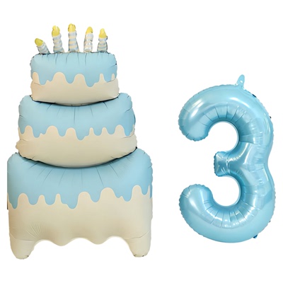 数字气球周岁派对背景墙拍照