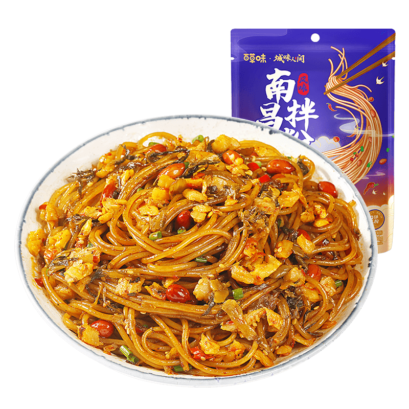 59元任选10件-百草味重庆风味酸辣粉120g米线方便速食夜宵零食