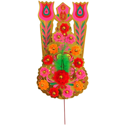 潮汕雀尾金花供佛神花家用插香炉