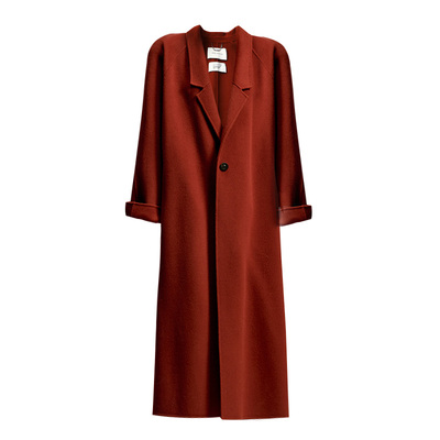 Mogas羊绒羊毛混纺双面呢大衣