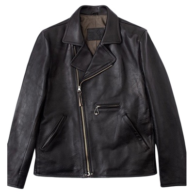 牛皮海觉复古机车皮衣