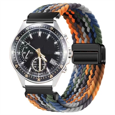 适用卡西欧EFV-540磁吸编织表带