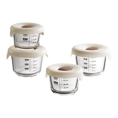 可优比玻璃辅食盒蒸煮冷冻保鲜盒