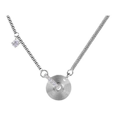 abyb黑胶唱片锁骨链轻奢颈链