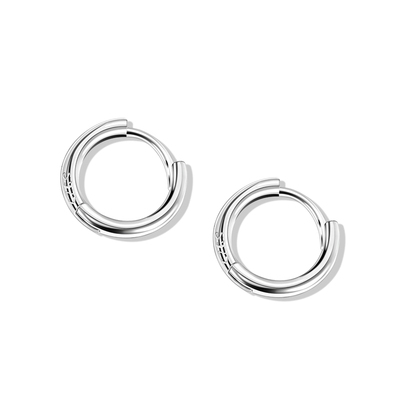 睡觉免摘925纯银耳圈耳环女耳钉