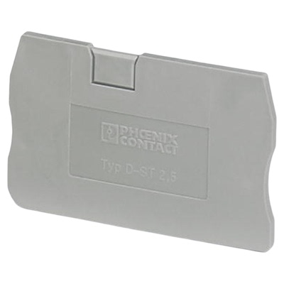 菲尼克斯D-ST2.5接线端子挡板3030417适配ST2.5端子排导轨端板