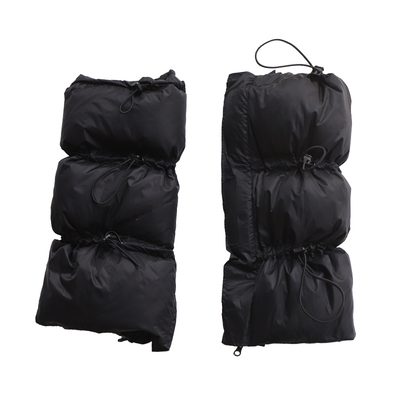 机能风腿套羽绒防寒束绳设计加厚