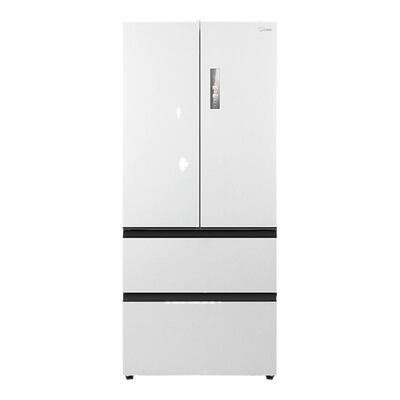 美的M60cm超薄零嵌法式电冰箱550制冰家用双系统2.0双开大容量