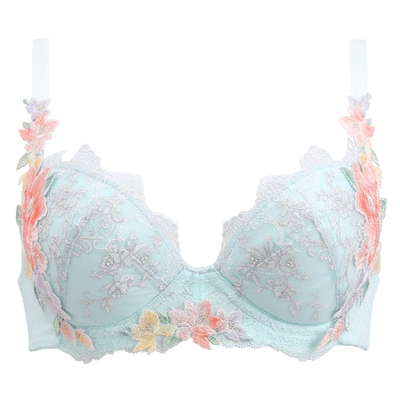 小胸聚拢收副乳纯欲性感蕾丝文胸