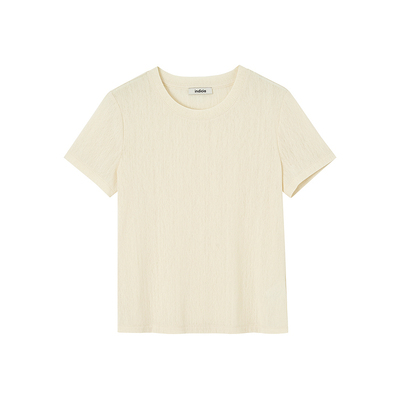 indicia标记商场同款25夏新款极简风通勤百搭短袖T恤 F2B5TX303C