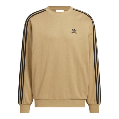 adidas阿迪达斯三叶草男三条纹运动宽松圆领卫衣套头衫 KD1833