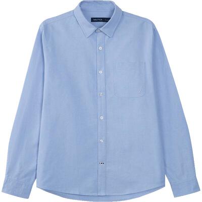 NAUTICA/诺帝卡素色长袖衬衫