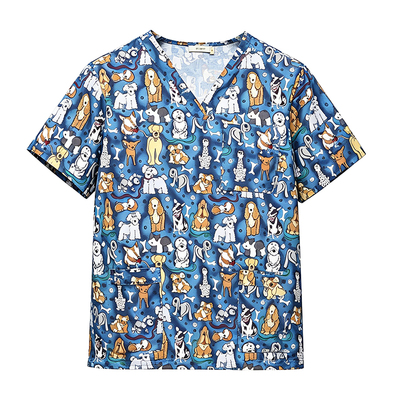 安诺男女宠物印花手术服