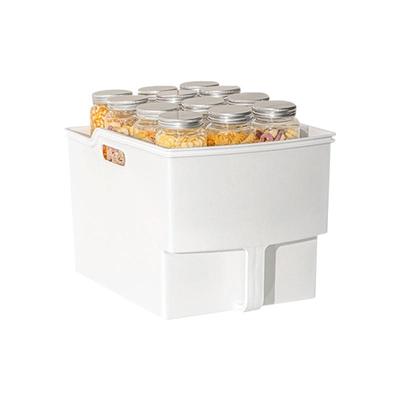 厨房收纳盒带把手日式杂物