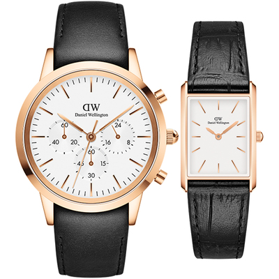 DW腕表礼物摩登石英表情侣