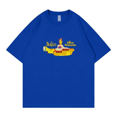 Beatles落肩宽松纯棉摇滚短袖T恤