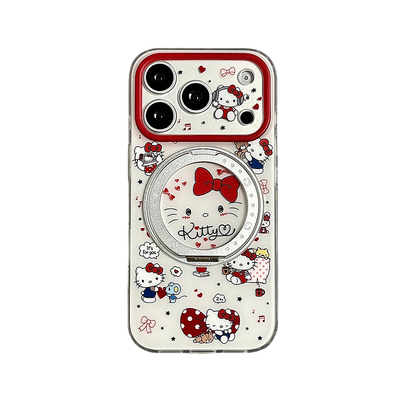 苹果17pro卡通KT猫支架支点壳