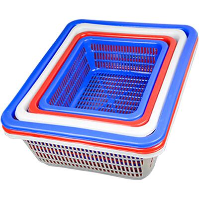 羽佳平底洗菜配货分拣杂物篮