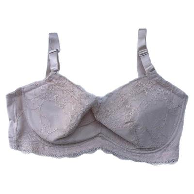 甜美蕾丝钢圈薄棉杯文胸大码内衣