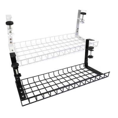 牢固柏德克桌下电线理线架收纳