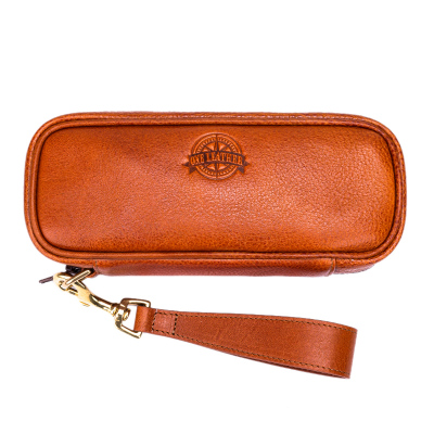 一皮oneleather烟斗包真皮双斗